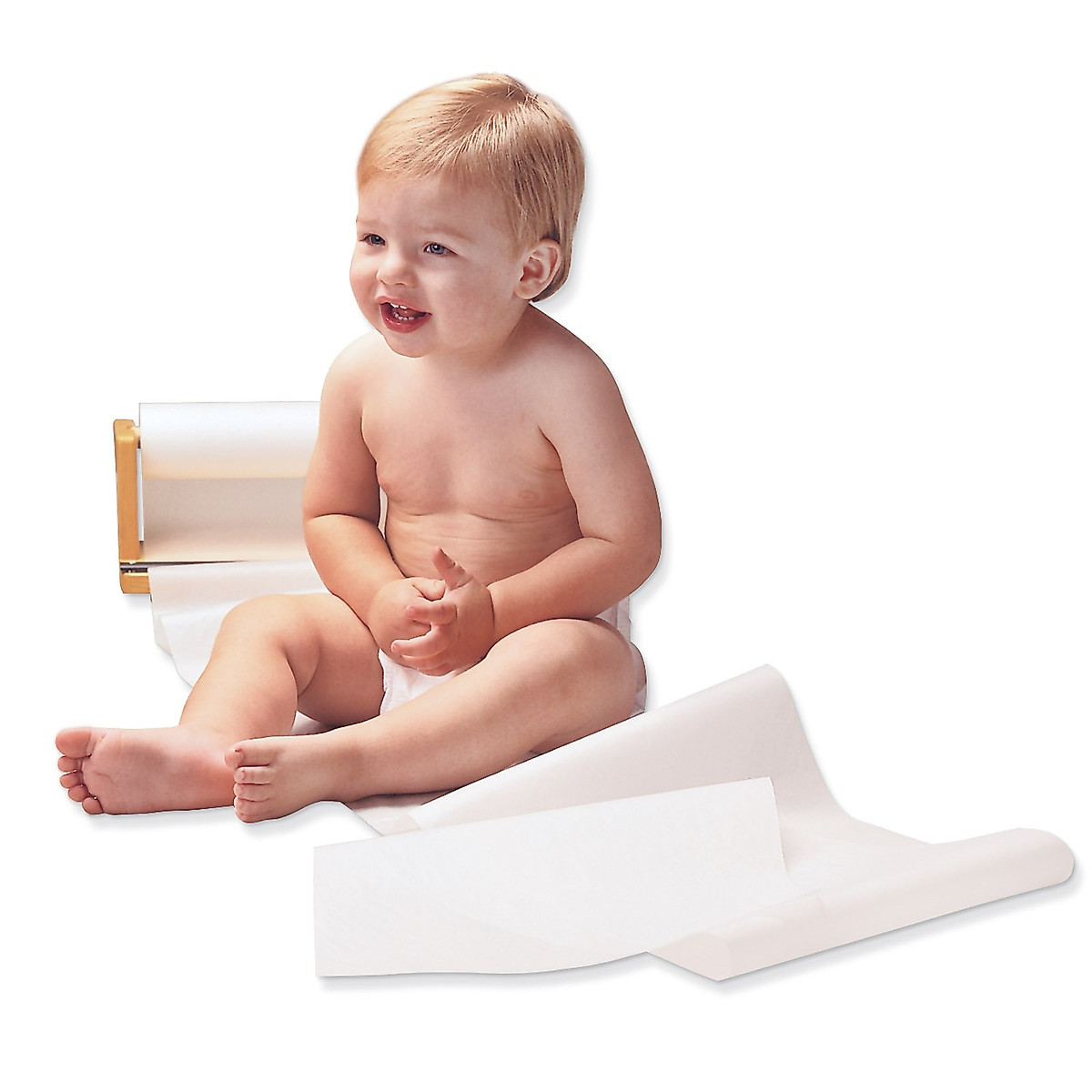 Pacon® PAC1615BN Changing Table Paper Roll, White, 14-1/2" x 225', 2 Rolls