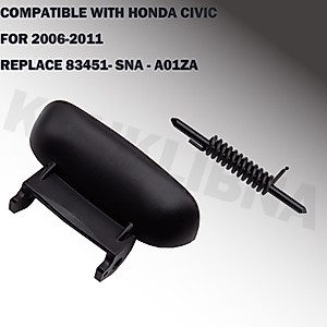 Kauklibna Armrest Cover Lid Lock Center Console Latch with Mounting Rod and Spring Compatible with Honda Civic for 2006-2011 Replace 83451-SNA-A01ZA Honda Civic Accessories