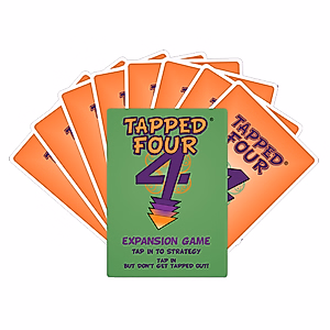 Tapped Four Expansion Card Game - Party Game, Up to 11 Players - Friends, Family, Fun, Luck, Laughter and Nonstop Entertainment