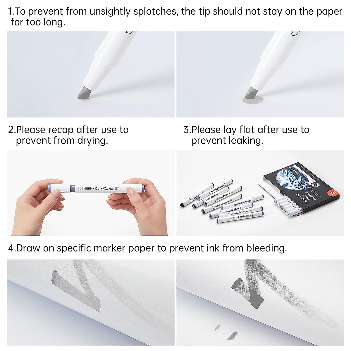 Shuttle Art 15 Colors Grey Tones Dual Tip Art Marker, Permanent Marker Pens Double Ended with Fine Bullet and Chisel Point Tips Perfect for Drawing,Shading,Sketching,Designing,Outlining,Illustrating