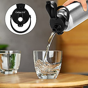 EIPOSAU Spout Lid for YETI Rambler Bottle, BPA Free, Ideal Chug Cap Fits 18 26 36 64 oz Bottles, Replacement Lids with Push Button & Lock