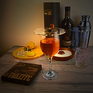 TMKEFFC Smoking Gun Cup Covers Pack of 2, Lids for Cocktail Drinks Handy Smoke Infuser Accessories, for Wine-Cups Goblet Glasses Tumblers Mugs Bowls Diameter Below 4.7"