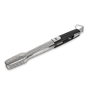 Pit Boss Grills Soft Touch BBQ Tongs, Silver/Black, (67387)