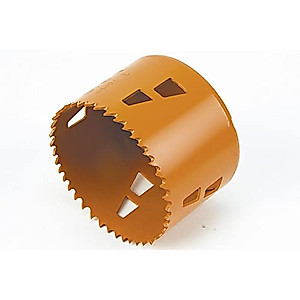 Klein Tools 31948 3-Inch Bi-Metal Hole Saw for Steel Cutting, Heavy-Duty Hole Saw with Multiple Leverage, Cuts Iron, Aluminum, Wood, Plastic