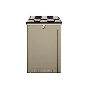 Cosco Outdoor LIving BoxGuard®, Large Lockable Package Delivery and Storage Box, 6.3 cubic feet, Tan