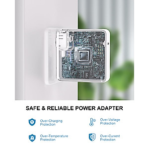 Mac Book Pro Charger - 87W USB C Power Adapter Compatible with 13/14/15 Inch After 2016, for Mac Book Air After 2018, Works 70W 67W 61W 30W 29W, Include Charge Cable（6.6Ft）