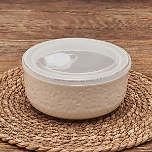 Pfaltzgraff Chateau Storage Bowls, 6 inch, Cream