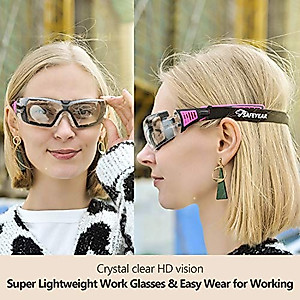 SAFEYEAR Womens Anti Fog Safety Goggles with HD Anti Scratch Resistant Lenses Work Goggles for Women