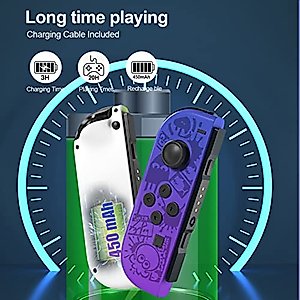 Joycon Controller for Switch,Wireless Game Switch Controller Support Motion Control/Dual Vibration（PB）