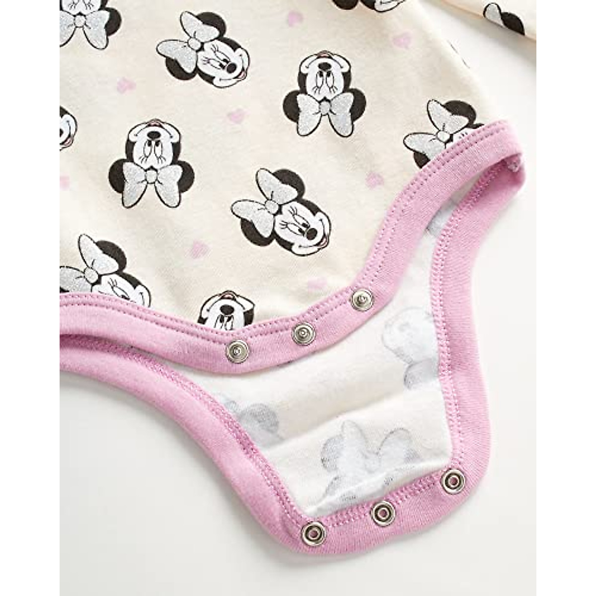 Disney Baby Newborn Girls' Layette Set - Bodysuit, Pants, Booties, Hat: Minnie Mouse, Winnie the Pooh, Bambi (0-9M), Size 6-9 Months, Minnie Mouse