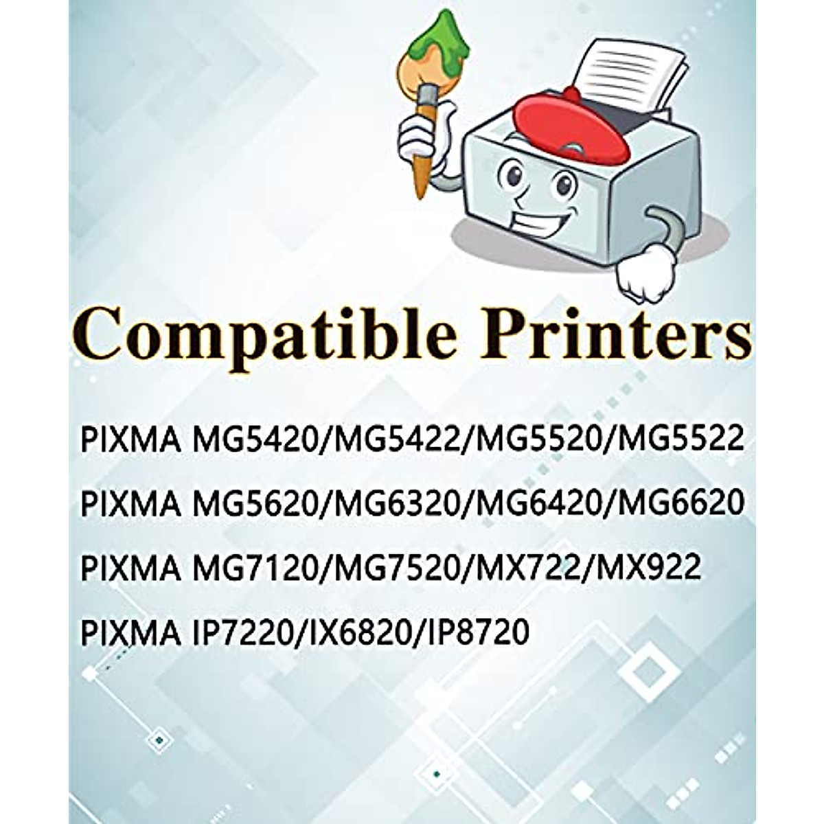 MM MUCH & MORE Compatible Ink Cartridge Replacement for Canon PGI-250XL CLI-251XL PGI 250 XL CLI 251 XL to use for PIXMA MX922 IP7220 MG5520 MG5420 IX6820 IP8720 MG7520 MG7120 MG6320 Printer (10-Pack)