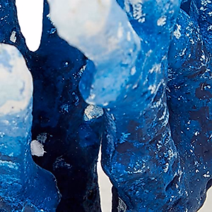 Deco 79 Metal Coral Ombre Bookends, Set of 2 4"W, 7"H, Blue