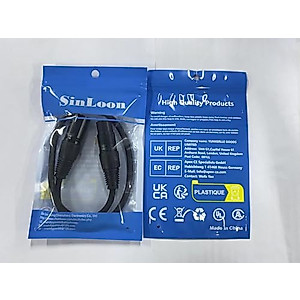 SinLoon (0.5M) DMX Stage Light Cable,DJ XLR Cable, 3-Pin Female XLR to 5-Pin Male XLR DMX Turnaround Connection for Moving Head Light Par Light Spotlight with XLR Input & Output (5male)