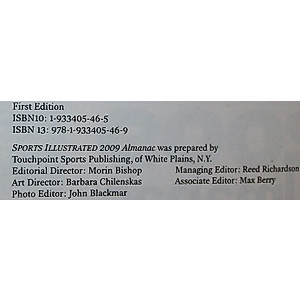 Sports Illustrated Almanac 2009