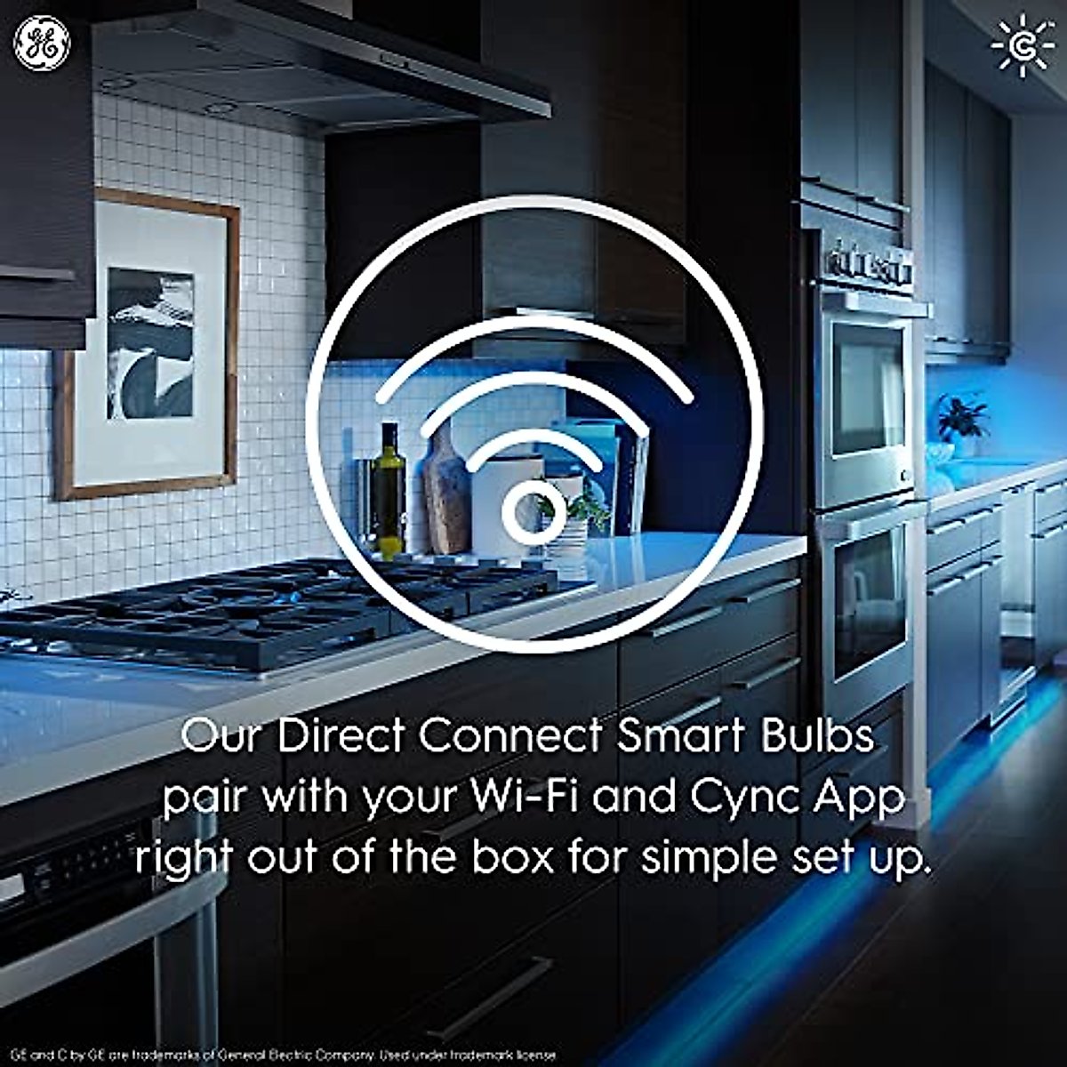 GE CYNC Smart Home Starter Kit, Smart Bulb and Dimmer Switch, Bluetooth and Wi-Fi Enabled, Alexa and Google Assistant Compatible