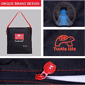 Turtle Life Patio Furniture Sets Cover, Heavy Duty Square Durable Waterproof Outdoor UV Resistant Anti-Fading Dining Table Chairs Furniture Cover, Black, 76"Lx76"W x 29"H