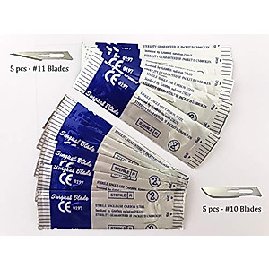 Dissection Kit - 20 Pieces for Anatomy Biology Lab Experiment with Scalpel Blades, Two Pairs Large Gloves, and Organizer Storage Case