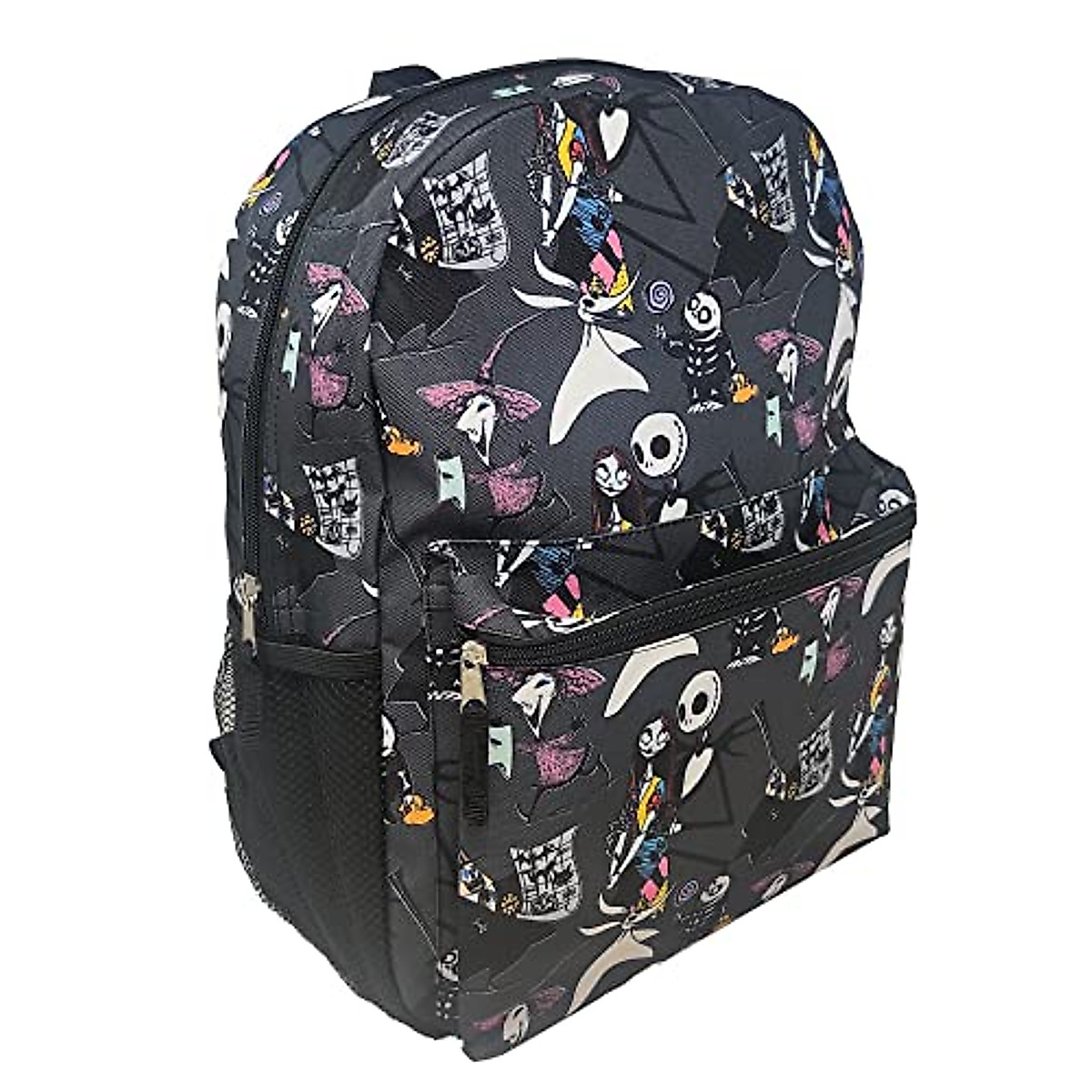 Disney Nightmare Before Christmas 16" Backpack Jack Skellington All Over Print