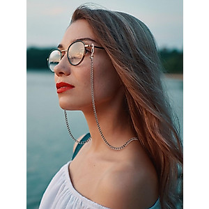 Glasses Chain for Men 28" Stainless Cuban Chain Eye Glasses Chains for Women