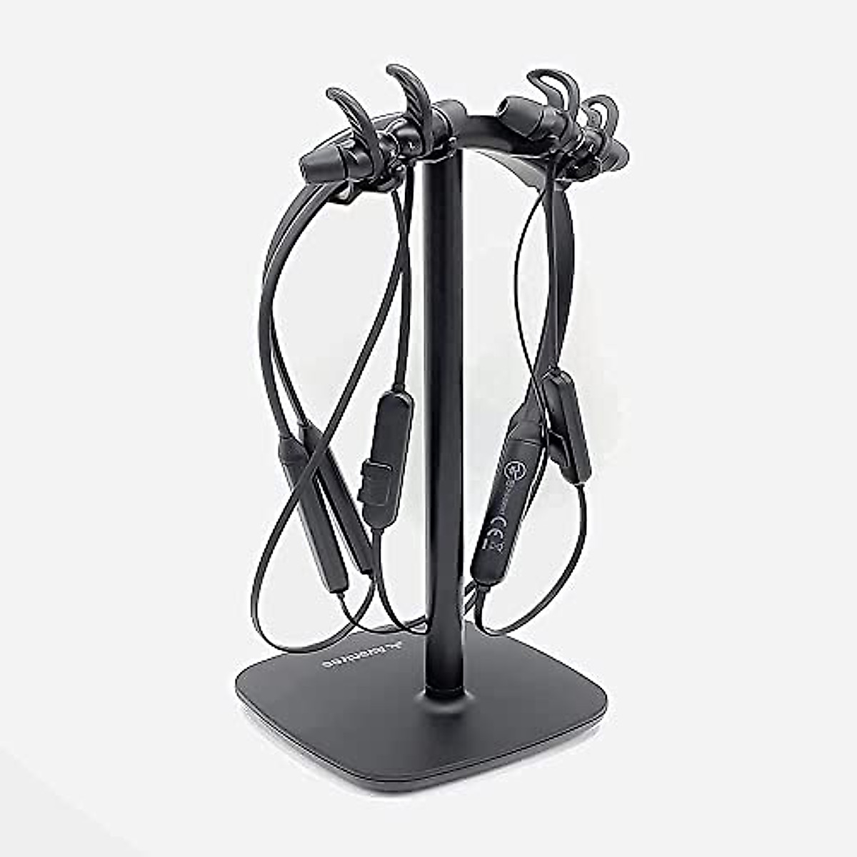 Avantree HT4186 & HS910, Bundle - Wireless Earbuds for TV Watching with Bluetooth Transmitter, No Audio Delay, Plug n Play & Neckband Headphone Holder Stand on Desk