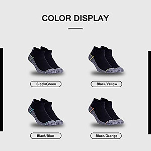 Kodal Copper Ankle Socks, Athletic Low Cut Running Socks for Men Women, Moisture Wicking, Odor Control, Breathable for Sweaty Feet (4 Pairs)