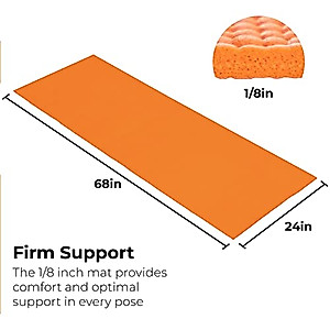 Hello Fit 10-Pack Yoga Mat With Carrying Strap, 68" x 24" Non Slip Exercise Mat, 4mm Thick Gym Mat, Bulk Non Toxic Yoga Mats for Schools and Studios, Assorted