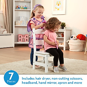 Melissa & Doug Hair Stylist Role Play Costume Dress-Up Set (7 pcs)