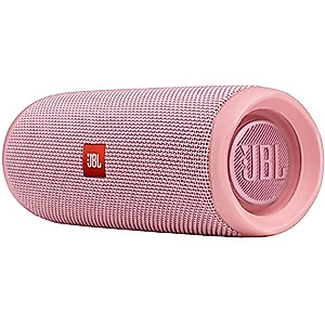 JBL FLIP 5 Portable Speaker IPX7 Waterproof On-The-Go Bundle with WRP Deluxe Hardshell Case (Pink)
