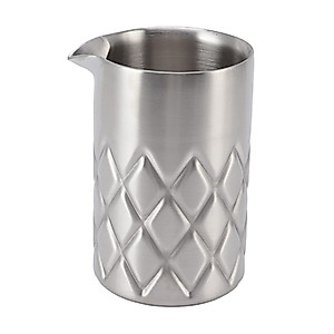 TOPINCN Cocktail Mixing Glass, Stainless Steel Mixing Glass Cocktail Shaker Double Wall Bartender DIY Tools Wine Mixer Thick Drink Mixing Cup for Home Bar