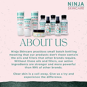 Ninja Skincare 10% Benzoyl Peroxide Medication Wipe out Wash For Acne Paraben-Free: The Strongest Topical Treatment for Clearer Skin