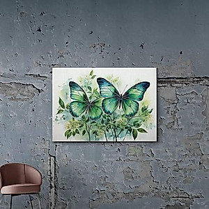 Abstract Painting Buy Canvas Wall Art, Butterfly Painting Art, Butterfly canvas, bedroom Butterfly wall art,Watercolor abstract Butterfly canvas painting