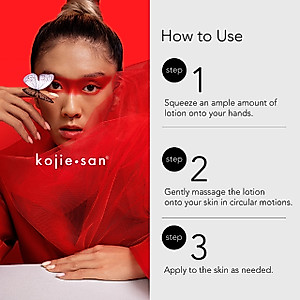 Kojie San Kojic Acid Lotion - Nourishing & Skin Brightening Body Lotion with Rosehip, Shea Butter & Vitamin E for Flawless Even Skin Tone - 150ml