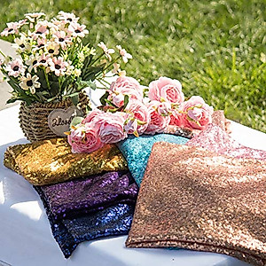 JYFLZQ Gold and Burgundy Sequin Backdrop Curtains 4 Set Glitter Photo Booth Backdrop for Photoshoot Photography Sparkly Shimmer Background for Parties Wedding