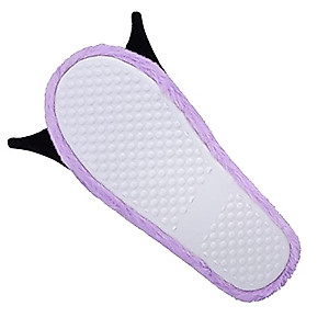 Roffatide Anime Kuromi Slippers Plush Slippers Furry Indoor Slide Slipper Bedroom Shoes House floor Slipper for Women girls