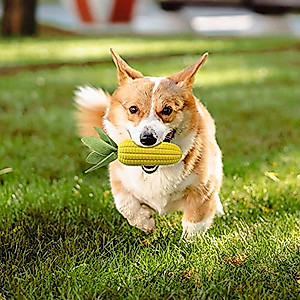 Dog Toys for Aggressive Chewers, Indestructible Tough Dog Toys for Large Dogs, Durable Squeaky Dog Chew Toys for Small Medium Dog Teeth Cleaning with Natural Rubber