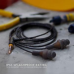 Elgin Ruckus Earplug Earbuds | OSHA Compliant Noise Reduction in-Ear Headphones : Isolating Ear Plug Earphones