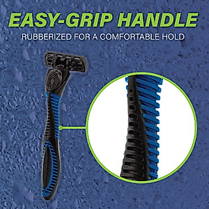 BROOKSTONE, 8 Pack Disposable Razors for Men or Women, Triple Stainless Steel Blade for Maximum Precision, Aloe Vera Strip Sooths Skin While Shaving, Pivoting Moving Head