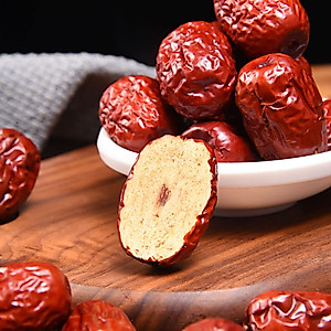 Premium Jujube Red Dates 1LB/453g,Selected Dried Fruit,Big & Delicious,100% Natural 红枣