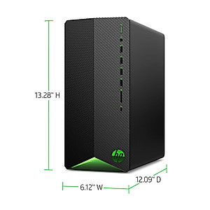 HP Pavilion Gaming Desktop PC - AMD 6-Core Ryzen 5 5600G Processor, AMD Radeon RX5500, 8GB RAM, 256GB PCIe NVMe SSD, Win 10 Home (Renewed)