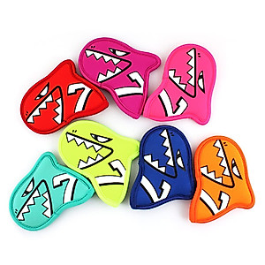 AIMSHARK Palette Golf Iron Covers / 9pcs Set/Golf Head Covers/Golf Club Covers (Gray)