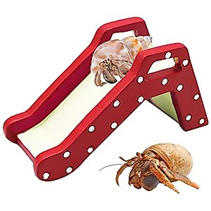 Hermit Crabs Climbing Ladder Bridge, Resin Reptile Climbing Toys, Small Animals Cage Accessory, Tank Accessory, Suitable for Hermit Crab Hamster Rat