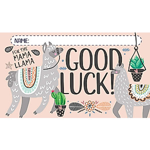 Lone Star Art Diaper Raffle Tickets - Mama Llama Themed Card, Fun Cute Animals and Colorful Baby Shower Games Raffle Sign and Ticket, Neutral Gender, Set of 50 Double Sided Raffle Stationery Cards