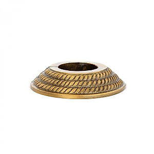 Renovators Supply Manufacturing Aluminum Escutcheon Plate 3.13" OD Escutcheon Lacquered Antique Gold Finish Radiator Flange