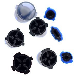 Deal4GO 8-Pack Plastic ABXY Buttons Menu View Share Keys Set Replacement for Xbox Series S & Xbox Series X Controller (Blue), (XSSX-8PB)