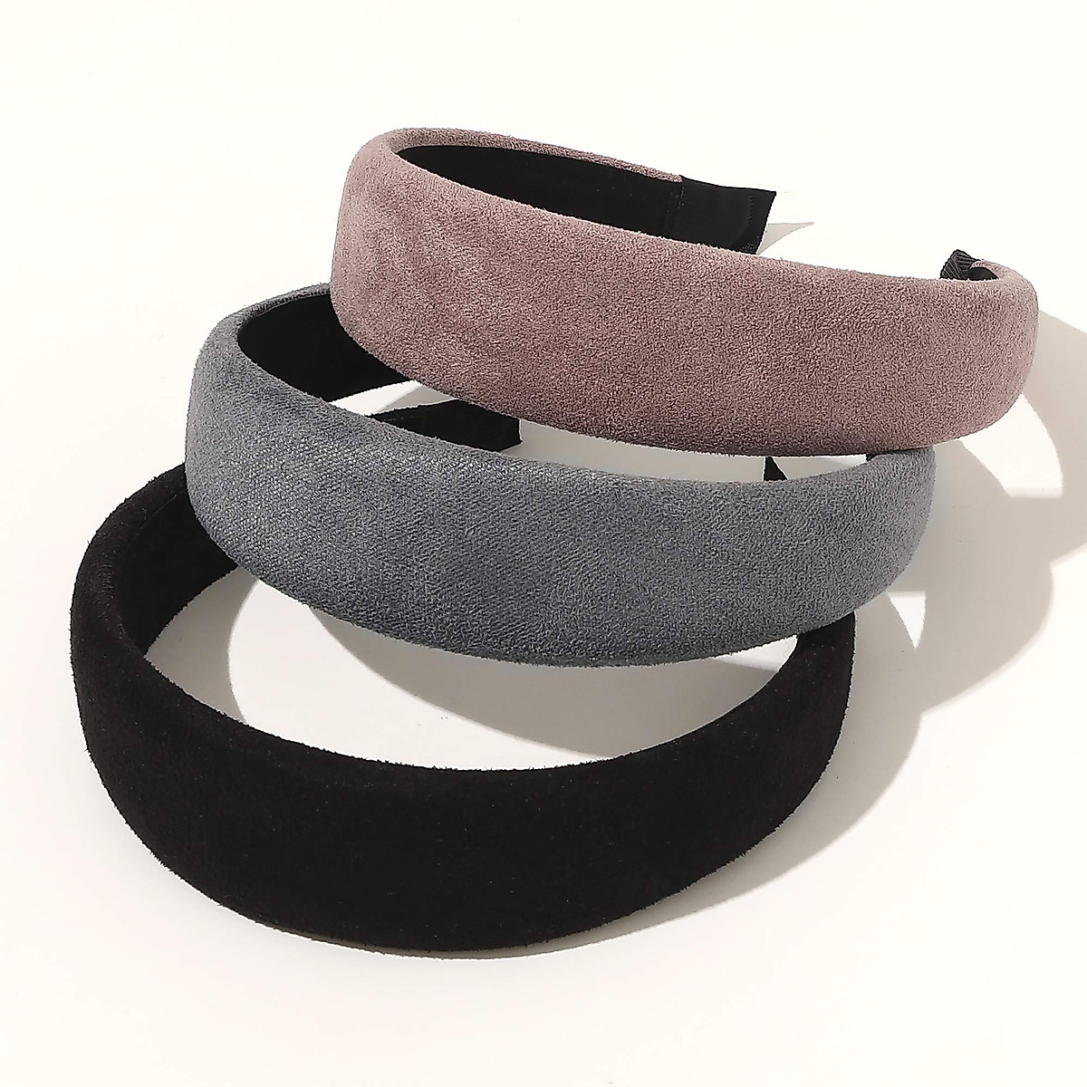 Ivyu Headbands for Women Head Bands - Fashion Womens Headband Diademas Para Mujer De Moda Hair Accessories Hairbands for Girls No Slip Cute Black Pink Gray Headband Gift for Women