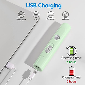 VIWIK Dog Nail Grinder, 2-Speed Rechargeable Dog Nail Trimmers for Large Medium & Small Dogs, Upgrade Professional Electric Pet Paws Grooming, Quiet Puppy Grooming Tool, for Dogs Cats