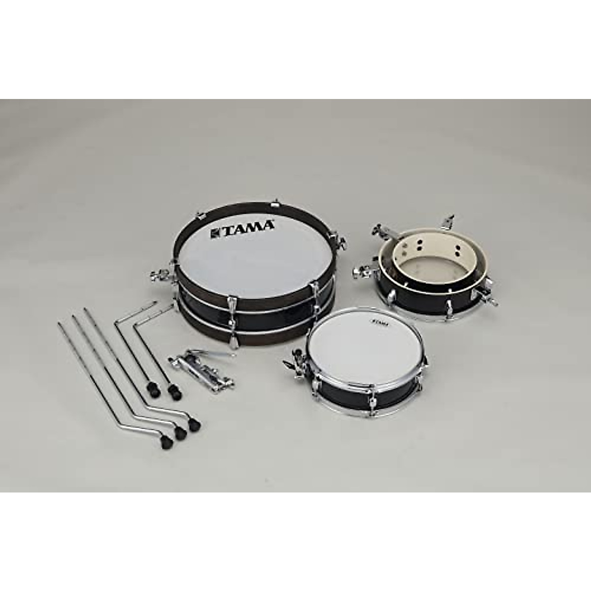 Tama Club-JAM Pancake LJK48P 4-piece Shell Pack with Snare Drum - Hairline Black
