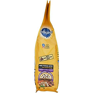 Pedigree With Tender Bites for Small Dogs Adult Dry Dog Food, Chicken and Steak Flavor, 3.5 lb. Bag