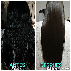 EPA COLOMBIA Keratin Minicombo Set - Shampoo, Conditioner, Brush, 200ML Treatment, Thermal Protector Spray for All Hair Types