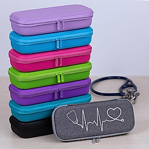 ButterFox Premium Stethoscope Case with Divider and ID Slot for 3M Littmann Classic III, Cardiology IV Diagnostic and More Stethoscopes with Pocket for Nurse Accessories (Grey 2)